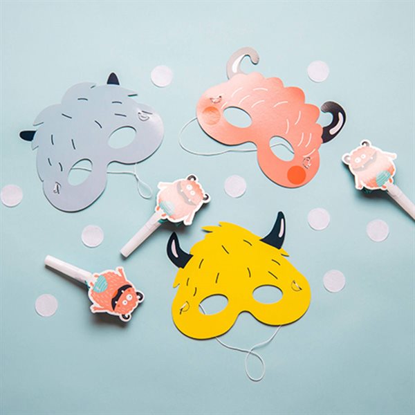 Masker Monster, 6 stk.